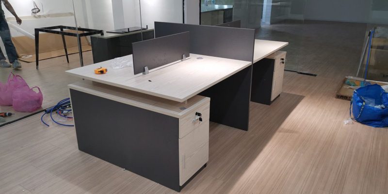 4-Way Custom Workstation - MyOffice Furniture