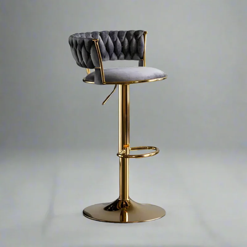 Velvet Gold Counter Stool - MyOffice Furniture