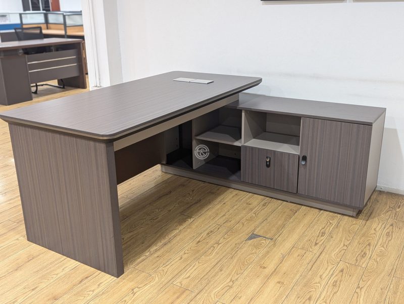 Marco Executive Office Desk With Side Storage Cabinet - MyOffice Furniture